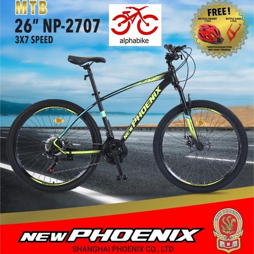 Jual SEPEDA MTB 26 INCH PHOENIX NP 2707 SEPEDA GUNUNG 3X7 SPEED NEW ...