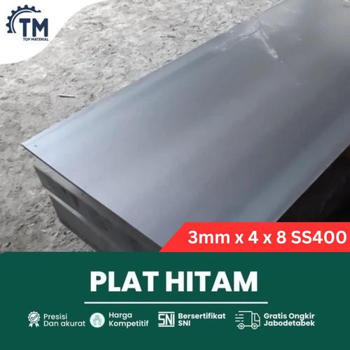 Jual Plat Besi SS400 Hitam /Ezer/Eser tebal 3mm x 4 x 8 ( 1200 x 2400 ...