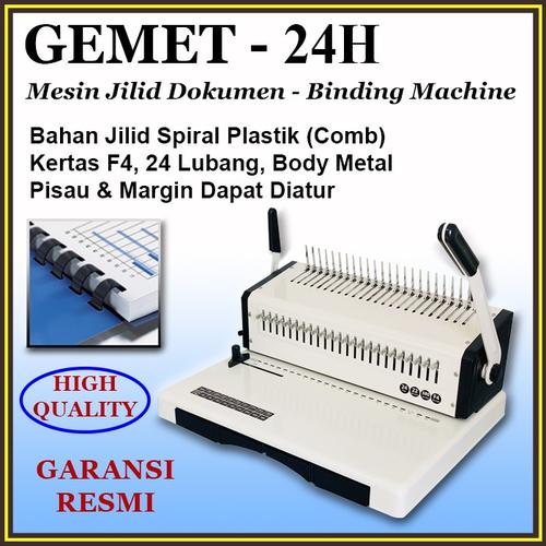 Jual Mesin Jilid Binding Spiral Plastik F4, GEMET 24H - Jakarta Utara ...