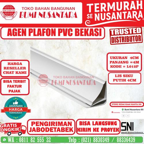 Jual Lis Plafon Pvc 4cm Putih Polos Grosir Motif Minimalis SNI Plapon ...