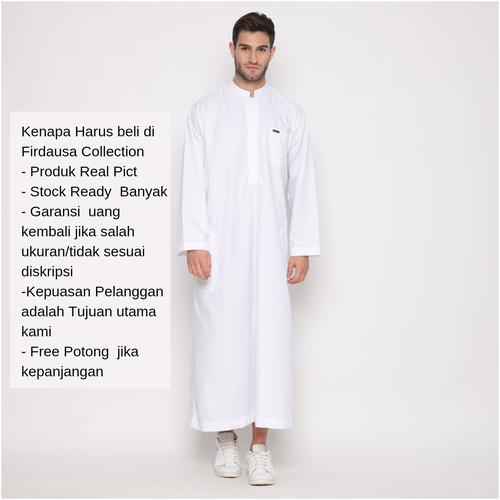 Jual gamis jubah laki terbaru/gamis putih pria/gamis jumbo/jubah jumbo ...