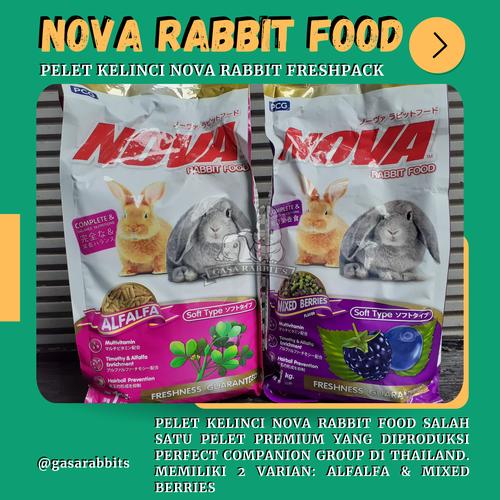 Jual PELET NOVA RABBIT - NOVA RABBIT FOOD - PELET KELINCI NOVA - NOVA 1 ...