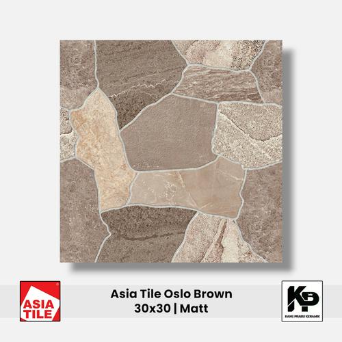 Jual Keramik ASIA TILE Oslo Brown 30x30 Cm - Jakarta Pusat - Putra Prabu Keramik | Tokopedia
