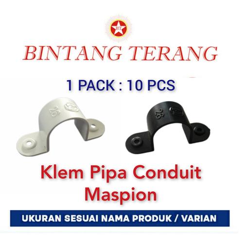 Jual Klem Pipa PVC 1" 32 mm / Clamp Conduit / Klem Pipa Listrik Klem ...