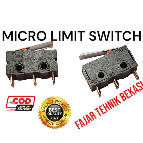 Jual MICRO LIMIT SWITCH SAKLAR KECIL 3 PIN GAGANG 5A 250V AC NO NC ...