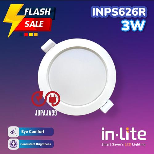Jual LAMPU LED PANEL INLITE IN-LITE 3W/9W/12W/18W BULAT INPS 626R DAN ...