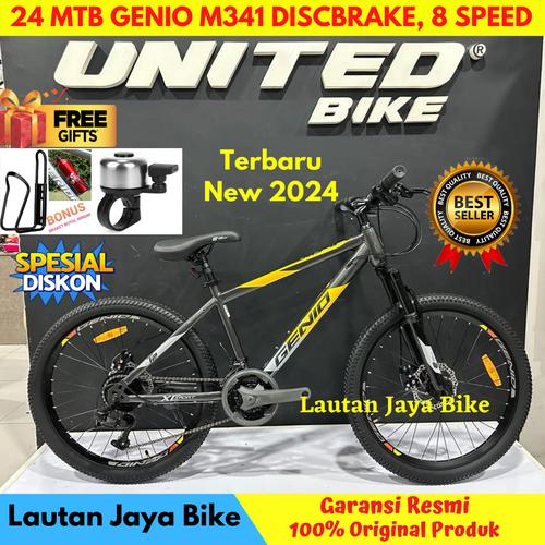 Promo Sepeda Gunung 24 Mtb genio M3412 24Speed By United - Abu-abu ...