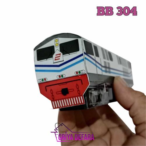 Jual GRIYADEFARA PAPERCRAFT LOKOMOTIF BB 304 SKALA HO 1/ 87 RAILKING ...