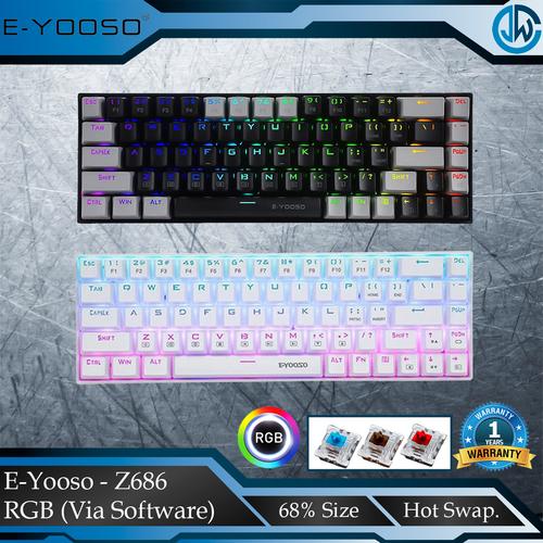 Jual E Yooso Z 686 RGB - 68% HotSwap Mechanical Gaming Keyboard|EYooso ...