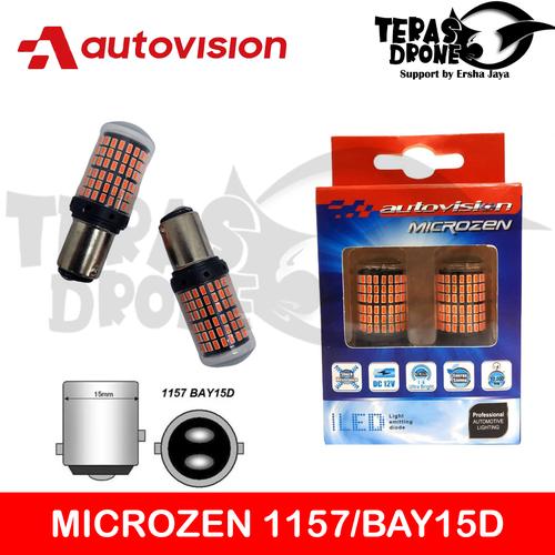 Jual Bohlam LED S25 1157 Autovision 144 Mata - Lampu Rem Bayonet 2 Kaki ...