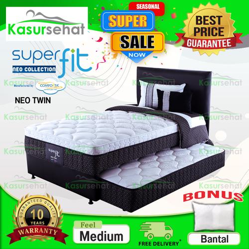 Jual Comforta SuperFit Kasur Sorong Neo Twin 2in1 - Hanya divan 120 100 ...