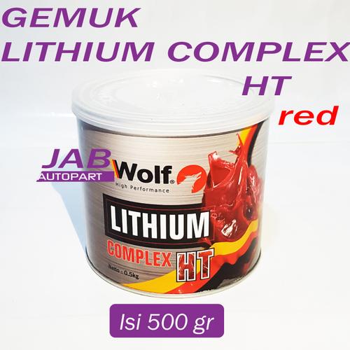 Jual Grease Gemuk HI-TEMP GREASE 500 gram Lithium Complex HT Red - Kab ...