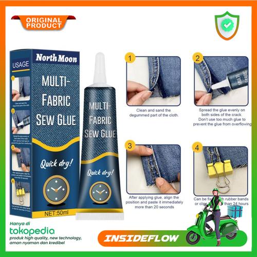 Jual Lem Tanpa Jahit Perekat Kain Kulit Jok Sofa Jeans Sepatu Sew Glue 50m - Jakarta Barat ...