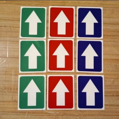 Jual STICKER SIGN ANAK PANAH LABEL RAMBU MERAH HIJAU BIRU SATUAN - Biru ...