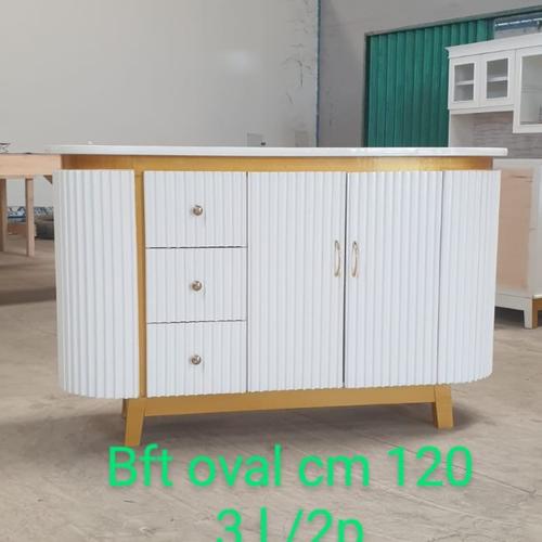 Jual Meja TV Buffet TV Minimalis Oval 3 Laci 2 Pintu - Kab. Tangerang ...