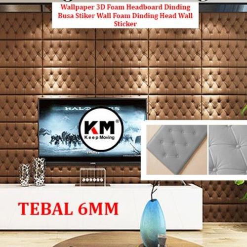 Jual KM WALLPAPER 3D FOAM HEADBOARD DINDING BUSA STIKER WALL FOAM ...