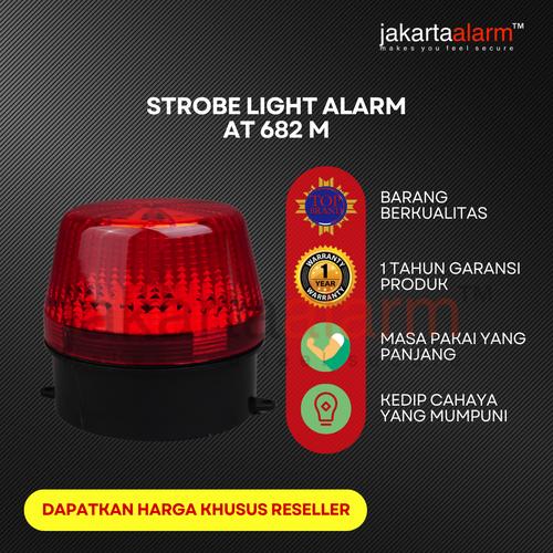 Promo Strobo Strobe Light Alarm Merah AT 682 M - Medium Strobo ...