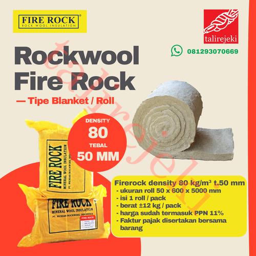 Jual Rockwool Firerock Blanket Densitas 80 kg/m3 Tebal 50 mm - Kab ...