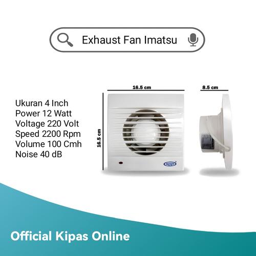 Jual Imatsu Exhaust Fan Toilet 4 Inch Exhaust Dinding Eksos Dinding ...
