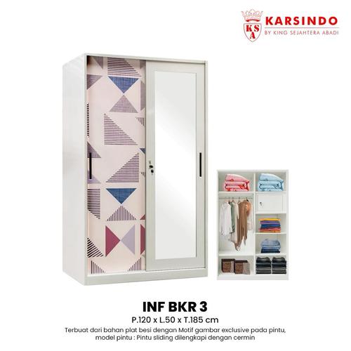 Jual lemari pakaian besi sliding 2 pintu INF BKR 3 - Kota Medan ...