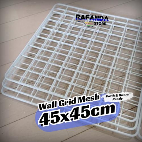 Jual Wire grid wall 40x40cm kawat ram dinding wire mesh DIY pajangan ...