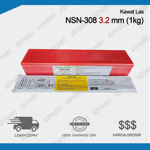 Jual Kawat Las NSN308 3.2 mm ( 1 KG ) Nikko / NSN 308 3,2 mm Stainless ORI - Kota Tangerang ...