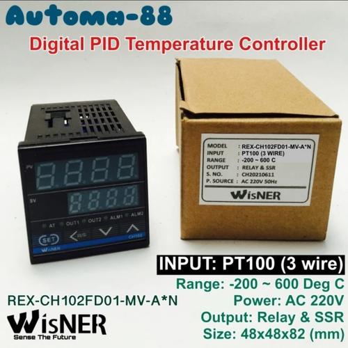 Jual REX-C100-CH102 PT100 -50C ~ 600C Out SSR PID Temperature Controller - Kab. Bekasi - Automa ...
