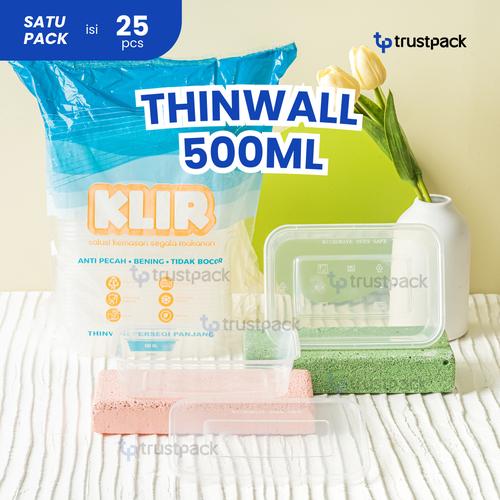 Jual Kotak Makan 500 ml Tempat Box Nasi Microwave Thinwall Food ...