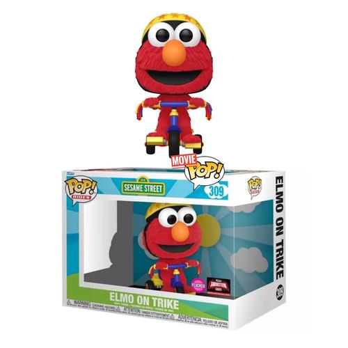 Jual Funko POP! Sesame Street - Elmo on Trike Flocked Target Con ...