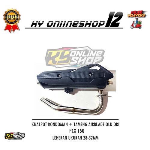 Jual KNALPOT KONDOMAN FULL SARINGAN PCX 150 LOKAL + AIRBLADE OLD ORI RZ ...