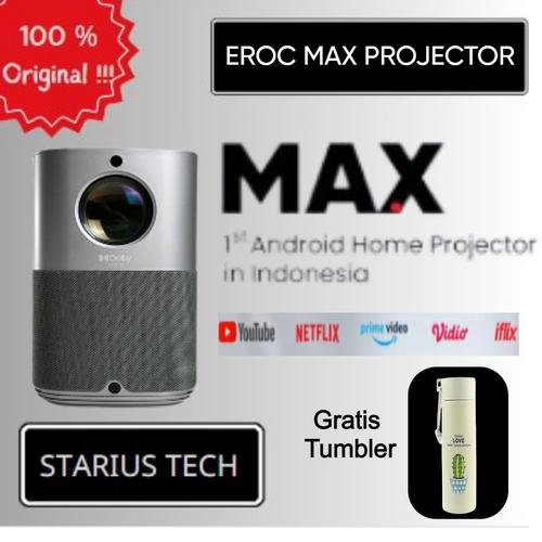 Jual EROC Android Smart Home Proyektor Dolby FHD MAX - EROC MAX Projector - Unit Only - Kab ...
