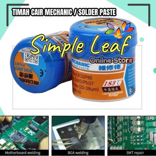 Jual TIMAH CAIR MECHANIC MEKANIK Original Solder Paste XGSP 183C - 42GR ...