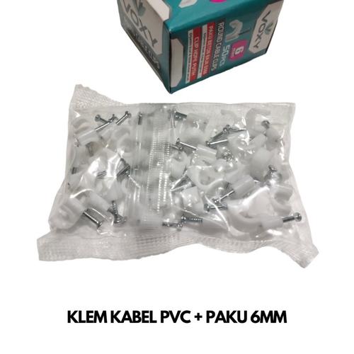 Jual KLEM KABEL PVC + PAKU 6MM/KABEL DUCT/KABEL TRY/KLEM KABEL LISTRIK ...