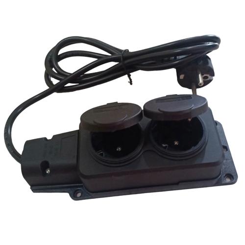 Jual waterproof stop kontak hitam outdoor 16a listrik colokan 3 4 ...