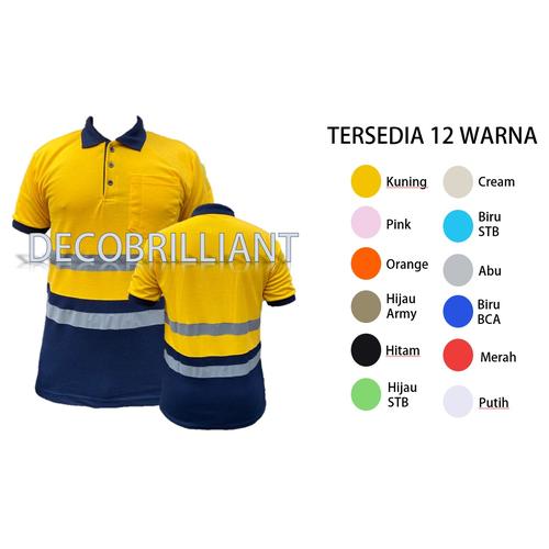Jual Kaos Safety Kerah Kaos Polo Safety Pendek Kombinasi Polo Shirt 2 ...