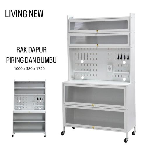 Jual Lemari Dapur Besi / Lemari Sayur / Rak Piring / Kitchen Set - Kota ...