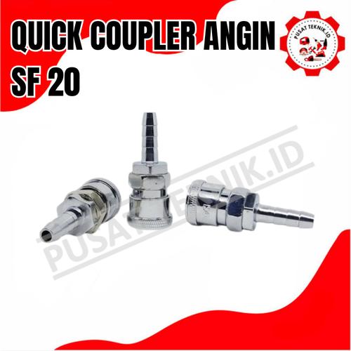 Jual QUICK COUPLER ANGIN SH 20 / SAMBUNGAN SELANG ANGIN 1/4"/Quick ...