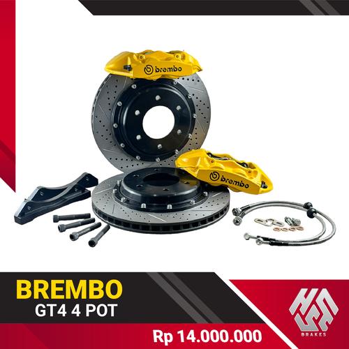 Jual Big Brake Kit Rem Disc BBK Brembo gt4 4 pot include braket PNP ...