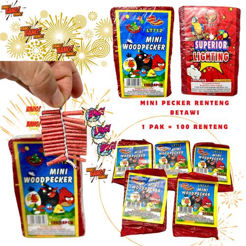 Jual Kembang Api Mercon Petasan Cabe Renteng Betawi Wood Pecker 100 ...