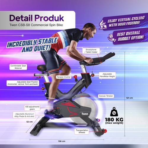 Jual Alat Olahraga Fitness Gym Sepeda Setatis Statis Goes Digital ...