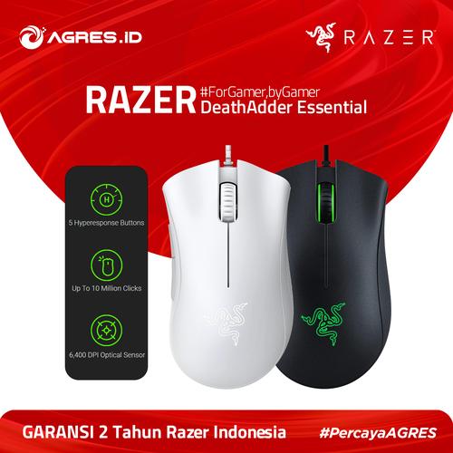 Promo Razer DeathAdder Essential | Right-Handed Ergonomic Wired Gaming ...