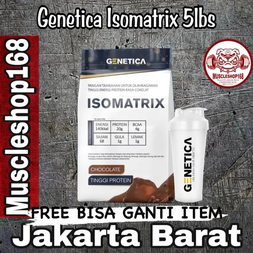Jual Genetica Isomatrix 5 Lbs Protein Isolate Matrix - 2 Lbs( free 1), Coklat - Jakarta Barat ...