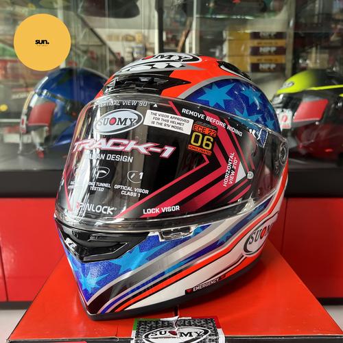 Jual Helm Full Face SUOMY TRACK 1 Troy Bayliss Replica 2002 - M - Kota ...