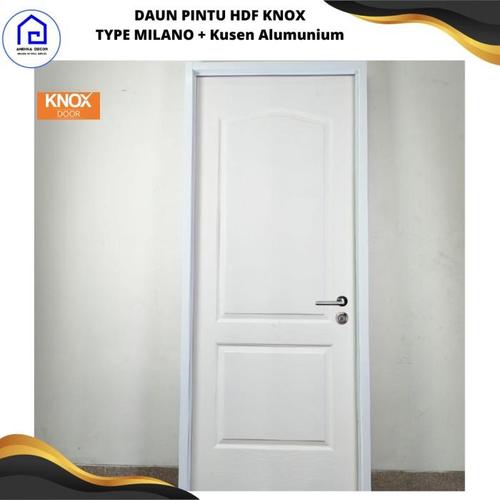 Jual Pintu Kamar Kayu Hdf Knox Type Milano Unfinished +Kusen Alumunium ...