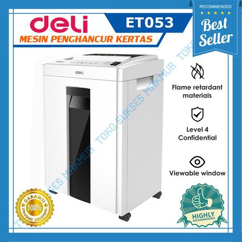 Jual Deli ET053 Mesin Pengancur Kertas 23 L 16 Lembar / Paper Shredder T053 - Jakarta Barat ...