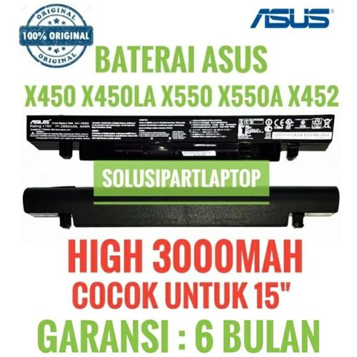 Jual Baterai Battery Asus A450C X450 A450CC X450E R510 F550 A41-X550A ...