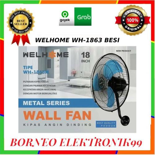 Jual KIPAS ANGIN WALL FAN MERK WELHOME WH-1863 BESI 18 INCH - Kota ...