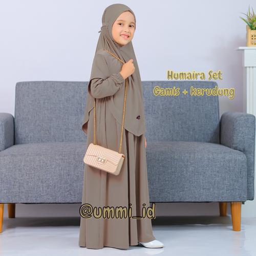 Jual Baju muslim syari anak perempuan polos bergo gamis ummi 3-11th ...