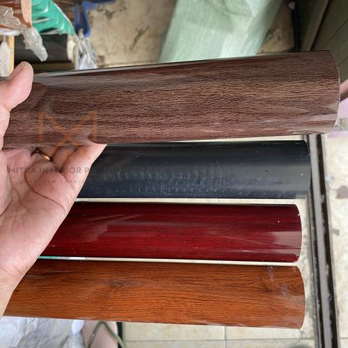 Jual PVC Bulat Handrailing Pvc Bulat Coklat Tua Serat Kayu Railing ...