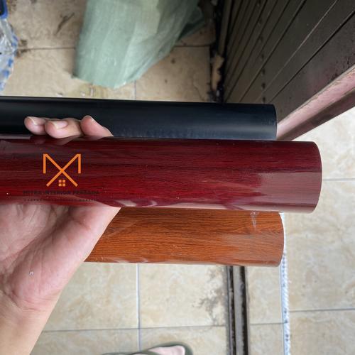 Jual P : 2m Pegangan Tangga / Hand Railing Pvc Bulat Merah Serat Kayu ...
